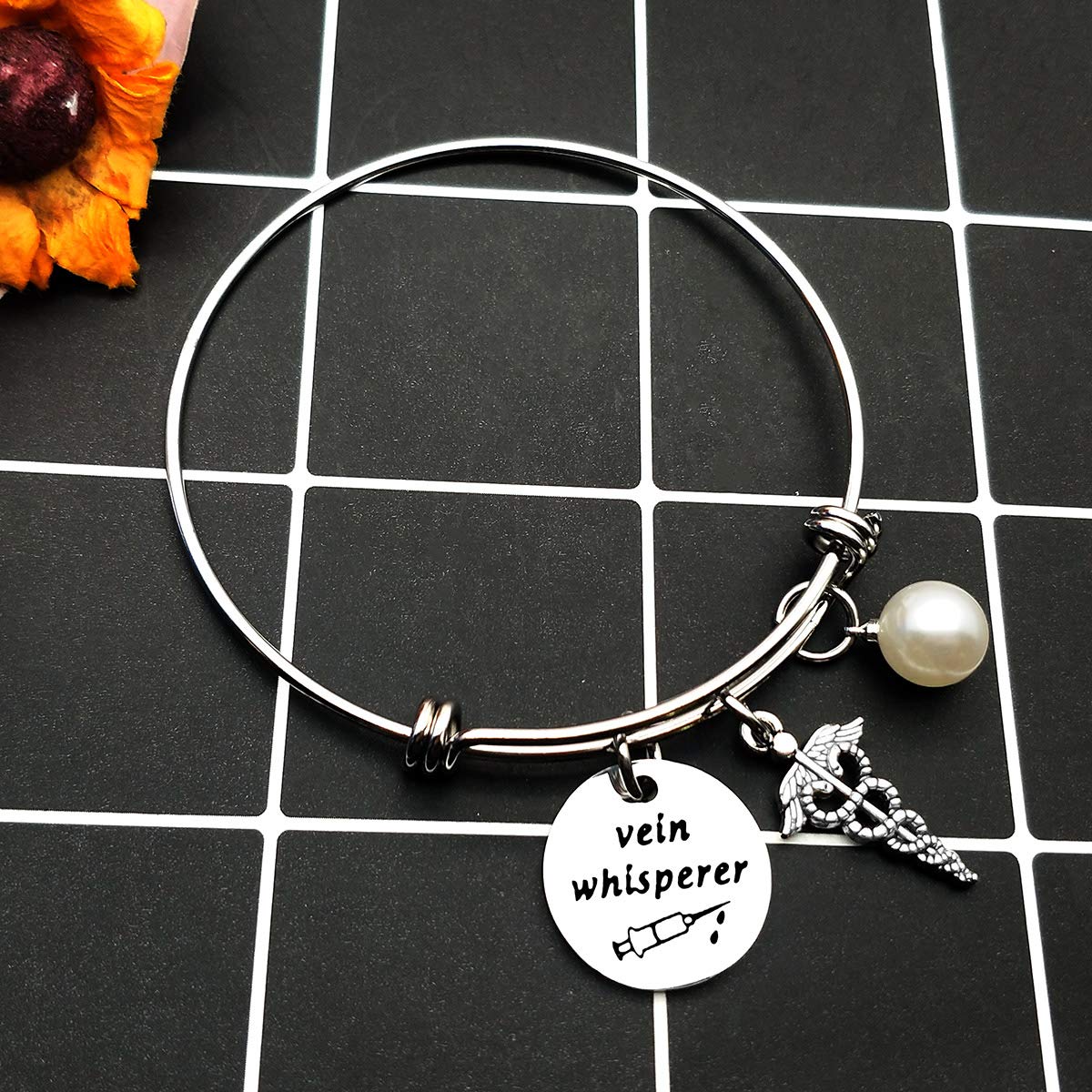 Phlebotomist Gift Phlebotomist Bracelet for Women Phlebotomy Technician Nurse Gift Phlebotomy Student Graduation Gift for Technician Hematologist Medical Technologist Birthday Gif for Medical Lab Tech