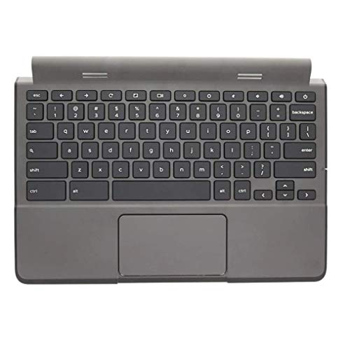 Replacement for Dell Chromebook 11 P22T 3120 Laptop Upper Case Palmrest Keyboard Touchpad Assembly Part RHFXP 0RHFXP 0R36YR R36YR Top Cover