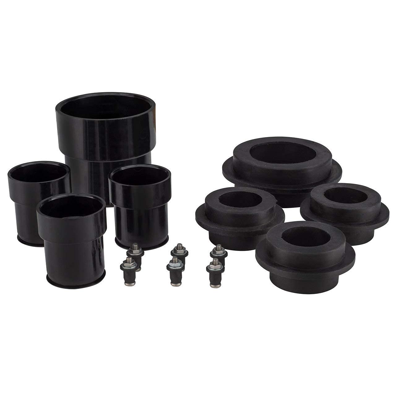 RecPro 42 Gallon RV Holding Tank 66" x 21" x 9" | Black Waste Water | 366H | Includes Universal Installation Fittings Kit | Made in America