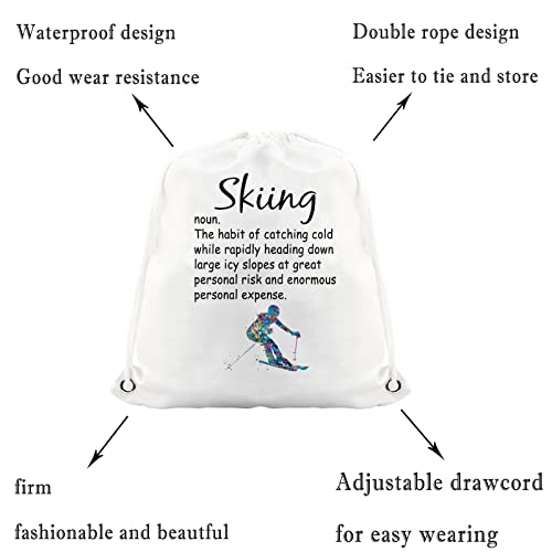 WCGXKO Skiing Gifts Skiing Backpack Skiing Lover Gifts Ski Coach Gift For Women Skiing Team Gifts Backpack (Skiing Backpack)