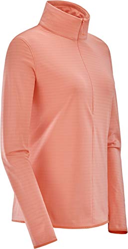 Salomon Women's Standard Outrack Half Zip, Burnt Coral, X-Large