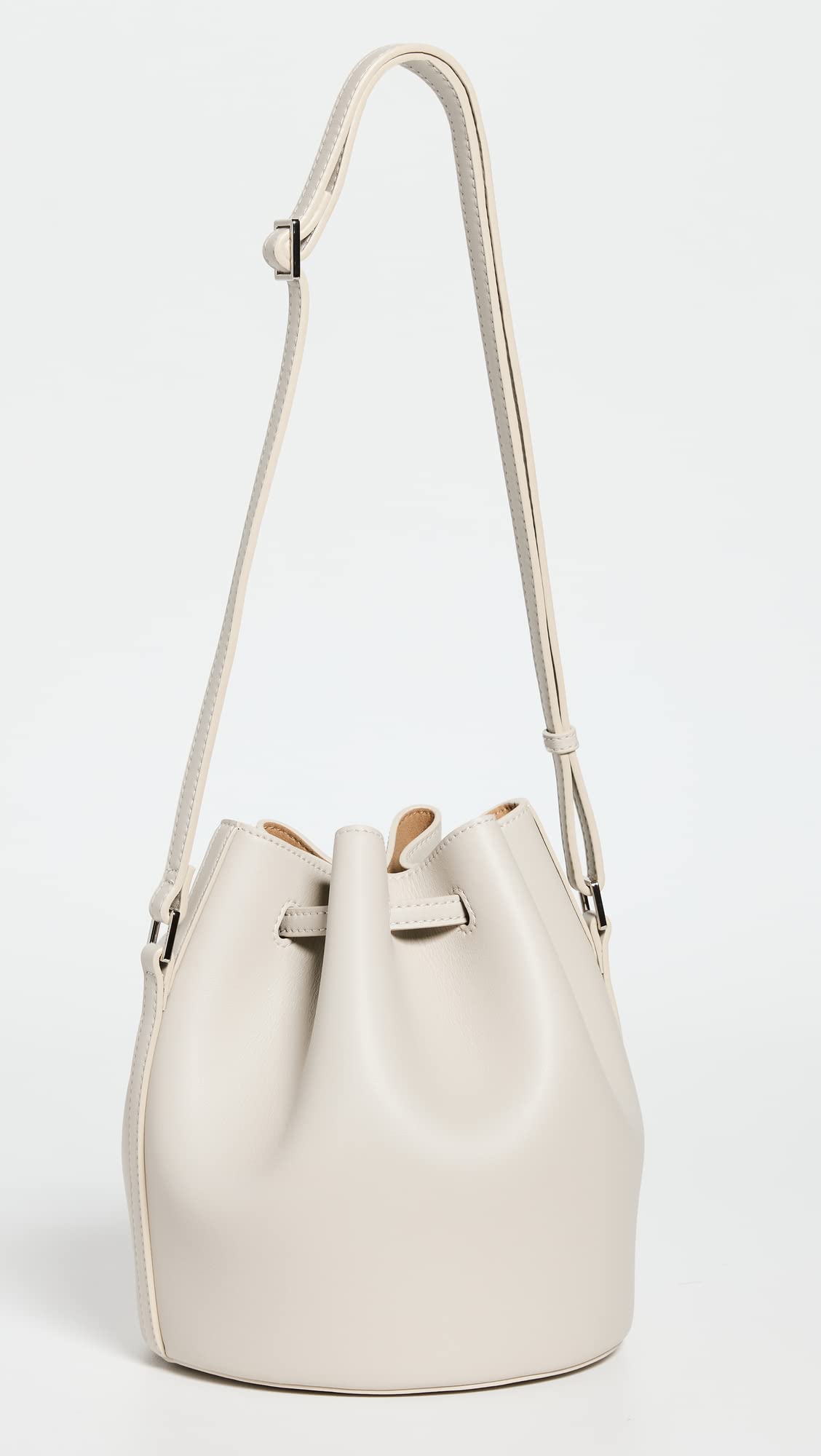 Vasic Women's Club Mini Bucket Bag, Ivory, Off White, Grey, One Size