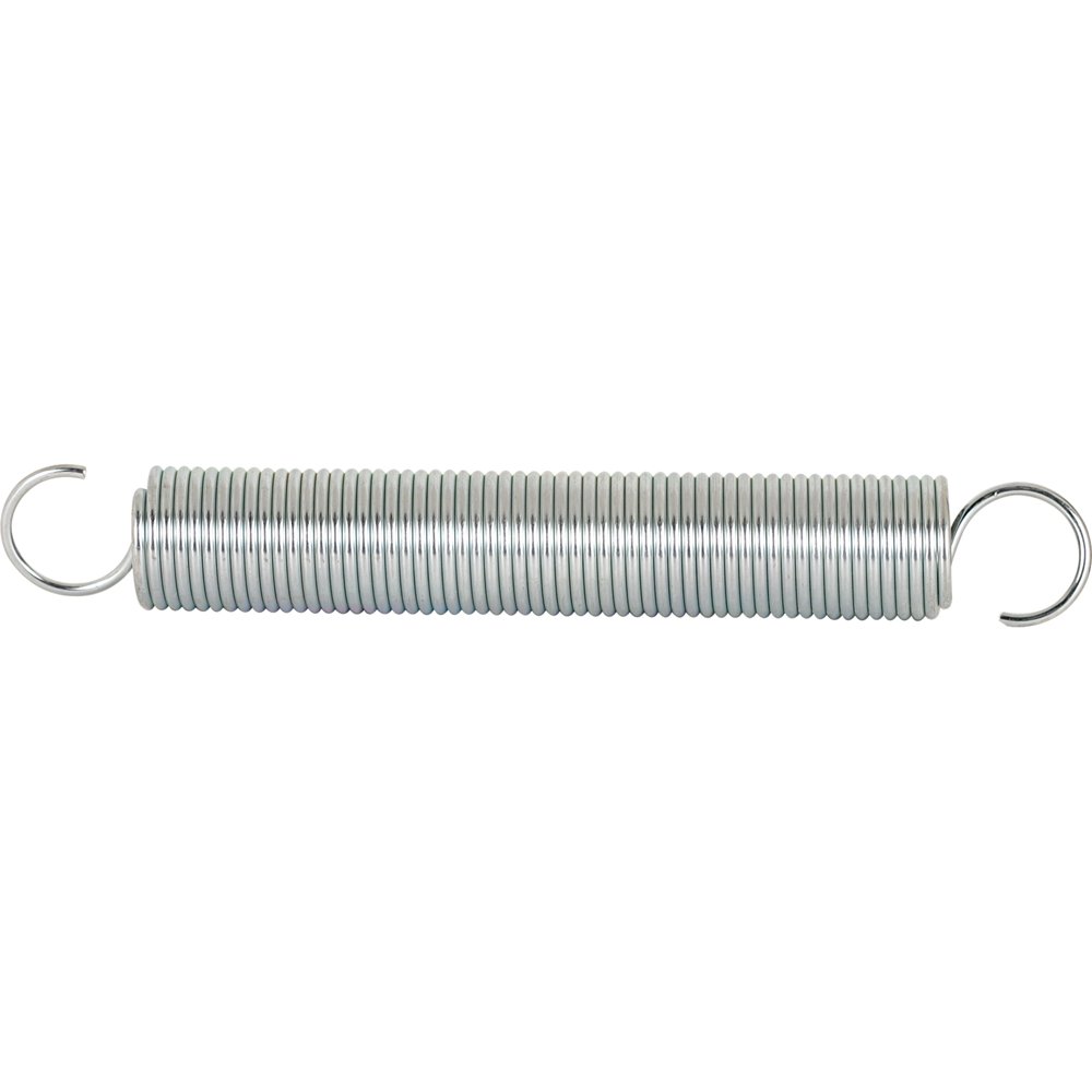Prime-Line SP 9628 Extension Spring, Spring Steel Construction, Nickel-Plated Finish, 0.105 GA x 1-1/16 In. x 7 In., Single Loop Open (Single Pack)