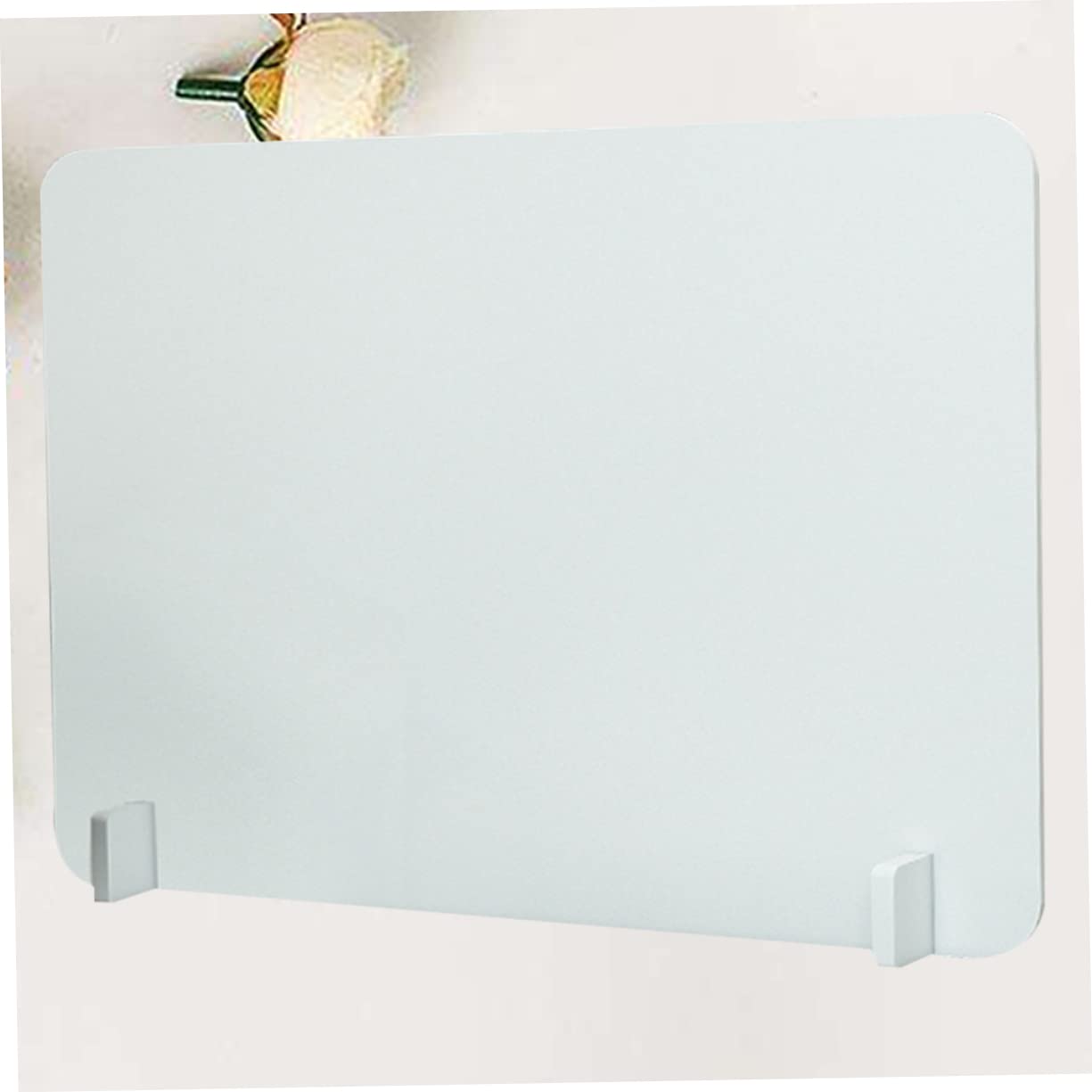 NUOBESTY 3pcs Guard Separate Board Table Privacy Board Desk Hutch Desk Separator Panel Acrylic Desk Panels Clapboard Board Table Desk Acrylic Table Partition Divider White Office