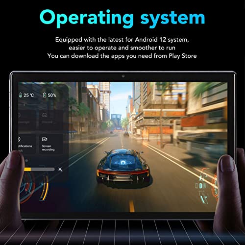 Soraz Business Tablet, HD Tablet 10.1 Inch FHD 5G WiFi 4G LTE Dual Camera with Gaming Keyboard Case (US Plug)
