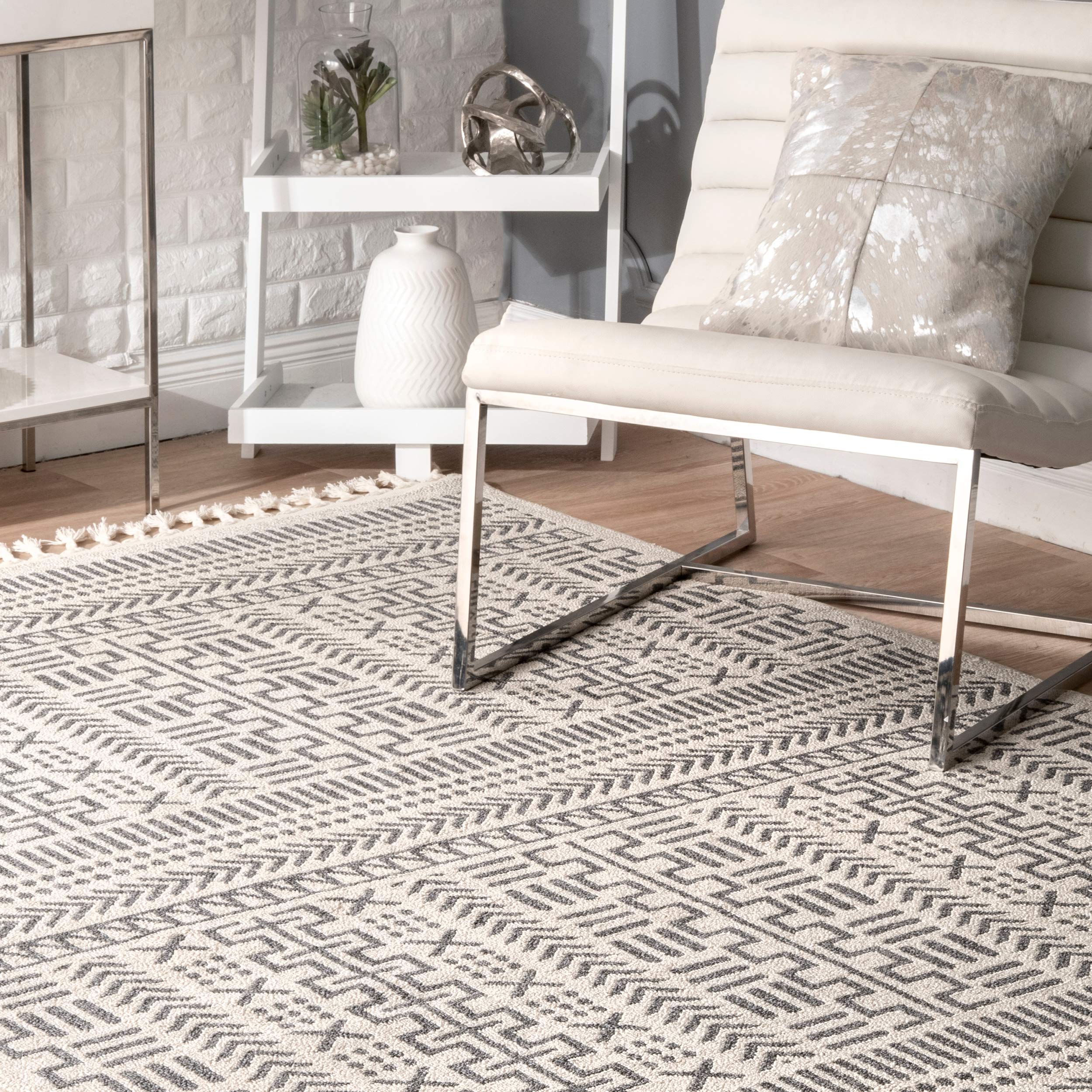 nuLOOM Aztec Coyote Area Rug, 7x9, Beige