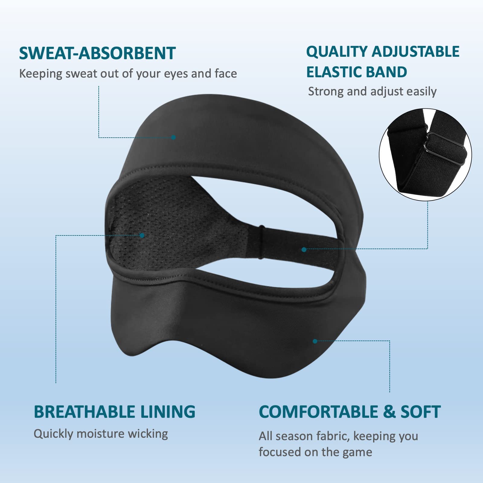 We&Life Sweat Guard, Compatible with Oculus Quest 2 and Oculus Go, VR Masks, Sweat Band, Face mask Use for Workouts Supernatural (3pcs)