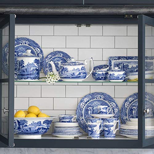 Spode Blue Italian Collection Dip Dishes | Set of 3 Mini Dipping Bowls for Serving Sauces and Side Dishes | Made of Fine Porcelain | Dishwasher and Microwave Safe | Blue/White