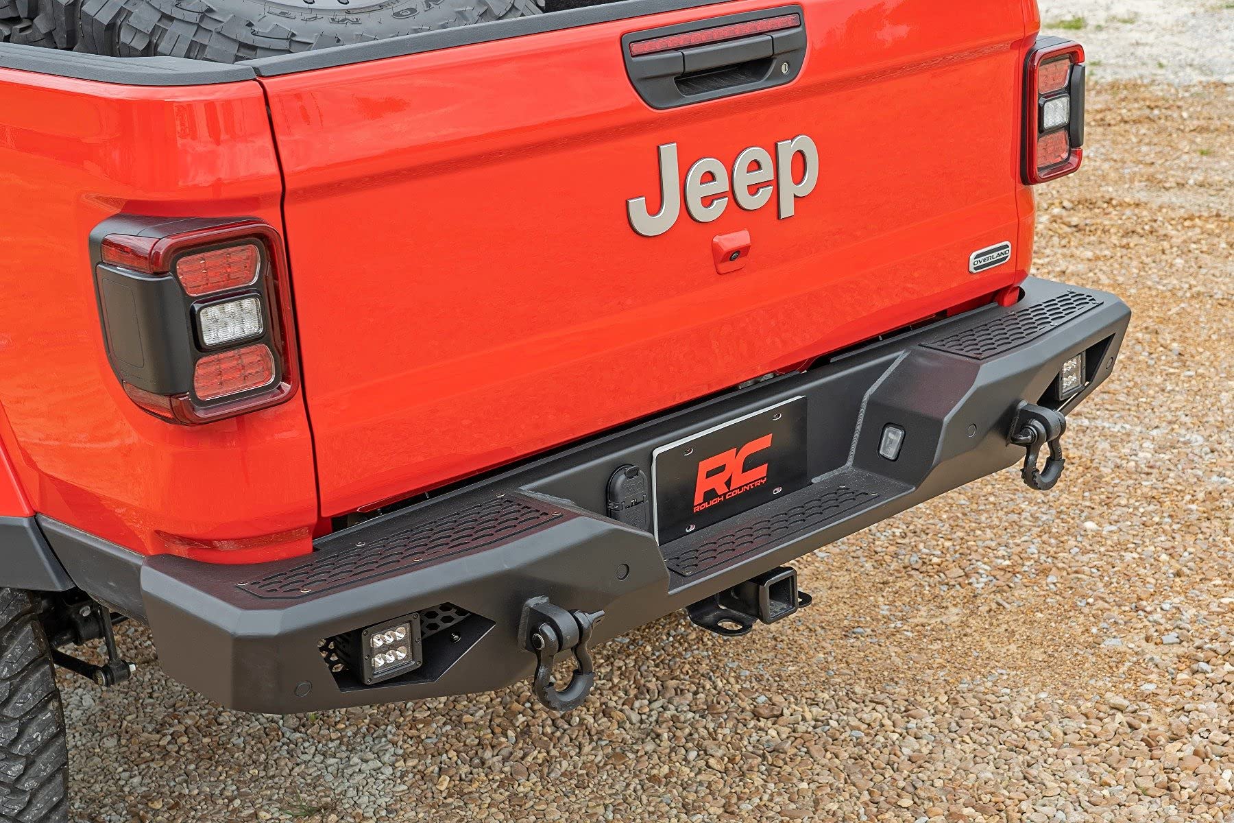 Rough Country Heavy Duty Rear Bumper w/LEDs for 2020-2024 Gladiator - 10646