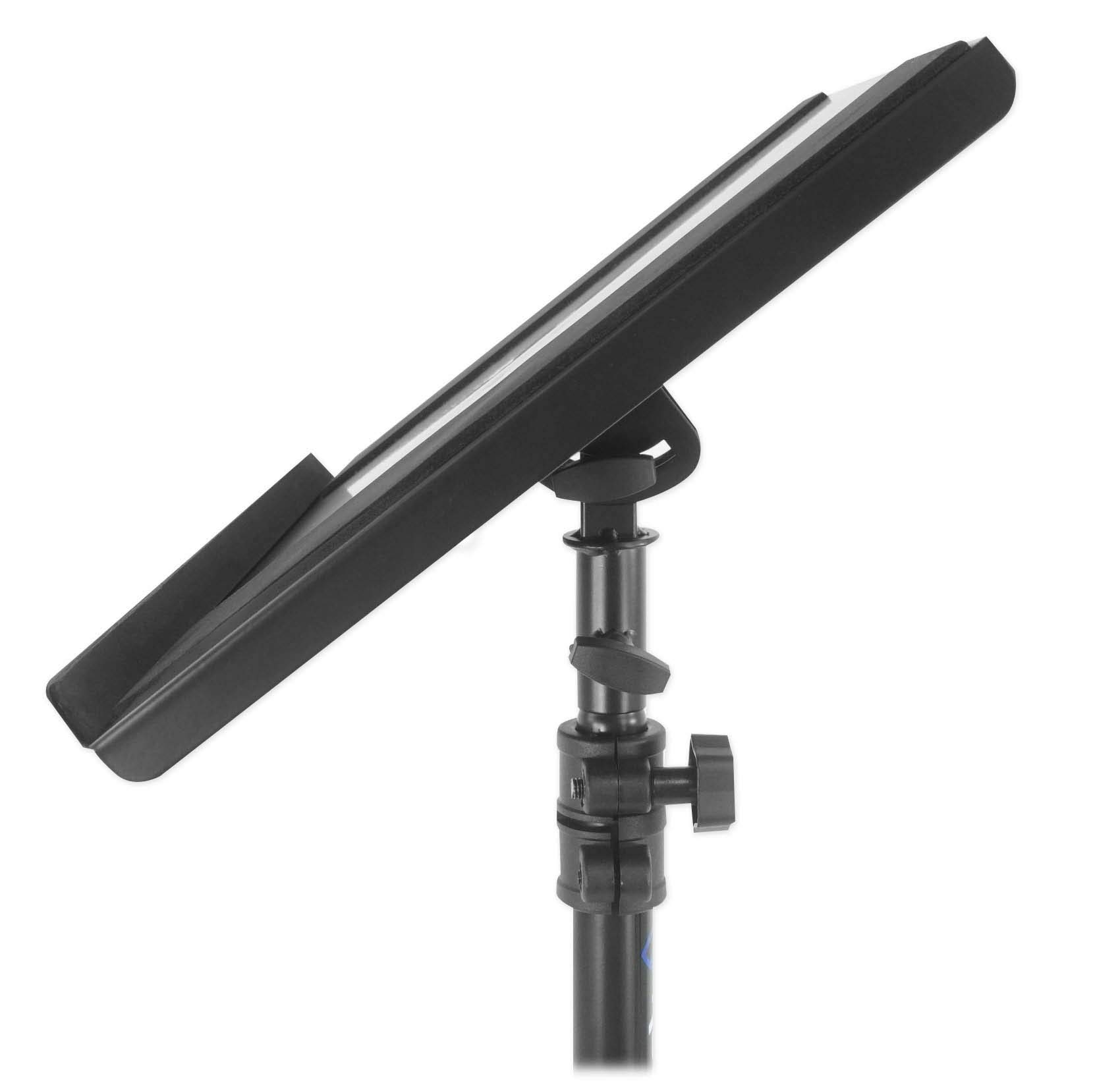Rockville + DJ Tripod Laptop/Tablet/Ipad Stand with Dual Trays + RLS67 Professional
