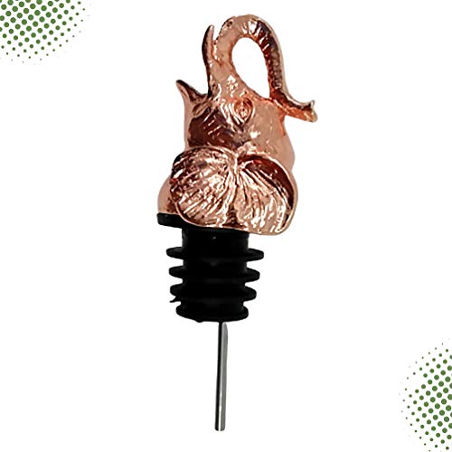 Yarnow Elephant Wine Pourer, Animal Wine Pourer Liquor Pour Spouts Bottle Pourer for Christmas for Bar Party Restaurant (Rose Gold)