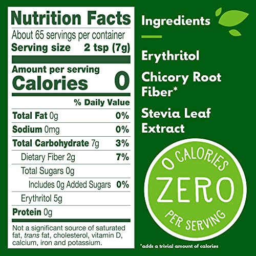 Truvia Sweet Complete Granulated All-Purpose Calorie-Free Sweetener from the Stevia Leaf, 16 oz Bag (Pack of 1)