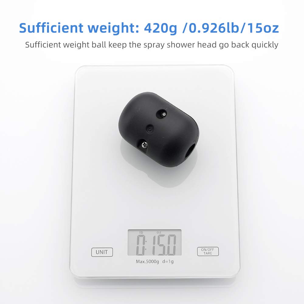 Xuchuan 14.80oz(420g/0.93lb) Universal Kitchen Pull Down Faucet Hose Weight Ball, Sink Basin Pull Out Sprayer Heavy Gravity Replacement Parts