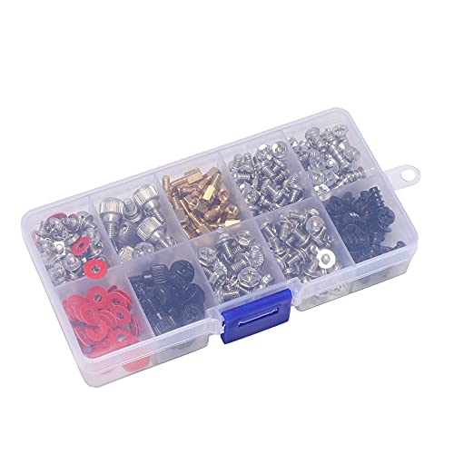 YHJIC 360PCS Personal Computer Screw,Pc Case Screws, Standoffs for Hard Drive Pc Case Fan Graphic
