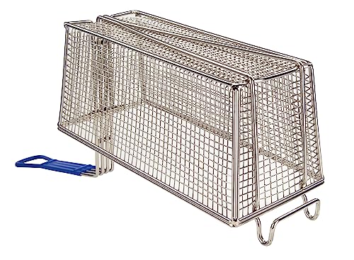 Winco FB-20 Fry Basket with Blue Handle Medium , 13.25" x 5.5" x 5.5"