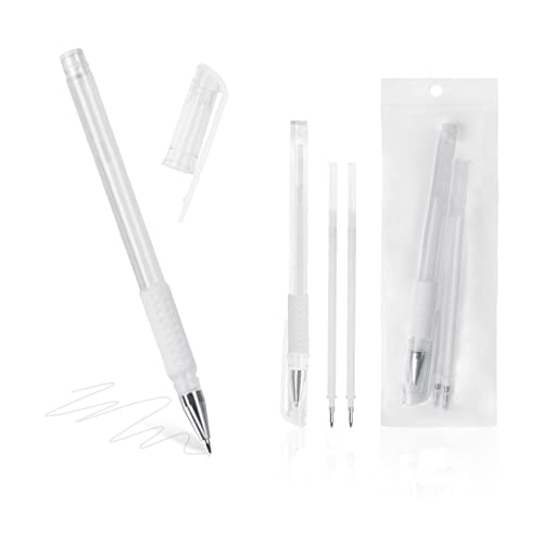 TEONEI Eyebrow microblading Marker Pen,Skin Marker Pen,Eyebrow Permanent Makeup Position Mapping Mark Tools (White)