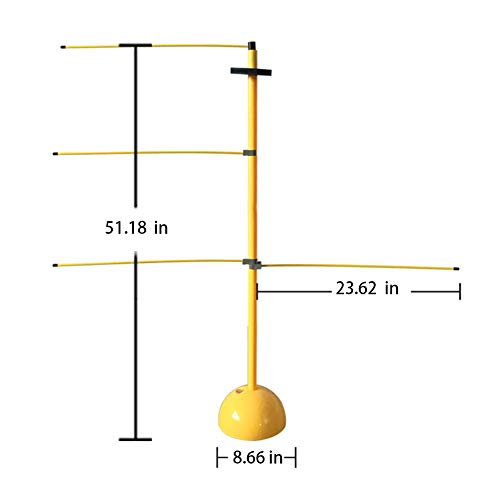 Retyion Kids Basketball Training Equipment Dribble Stick Adjustable Height Basketball Dribble Trainer for Indoor Outdoor