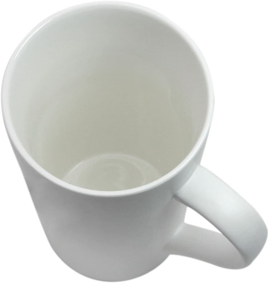 YINUOWEI 20oz Porcelain Coffee Mugs Set Large Ceramic Handled Milk Mug Drinking Cups for Tea, Coffee, Cocoa, Pure White