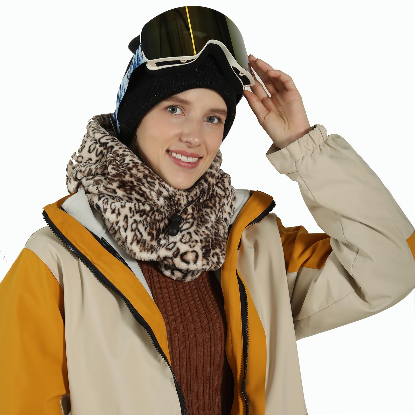 RITOPER Balaclava Women Fleece Ski Mask Winter Face Mask Snow Head Warmer Windproof Face Cover Cold Weather Face/Neck/Ear Warmer