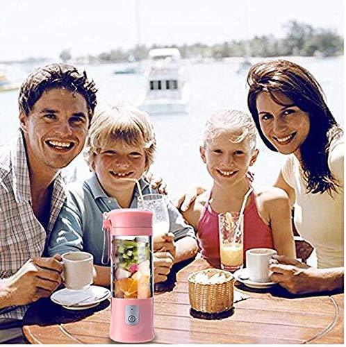 YPCOO 2pcs Portable Blender, USB Travel Juice Cup, Durable ABS Materials, Non-toxic, BPA Free, Mini, Convenient, Cordless, 13Oz Bottle, 4000mAh Battery, Blend Up to 20 Times