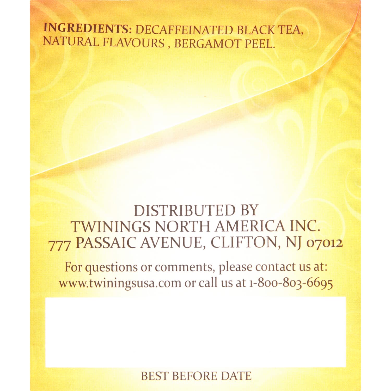 Twinings Earl Grey Decaf Black Tea - Refreshing Earl Grey Decaffeinated Tea Bags with the Flavor of Bergamot and Citrus, Individually Wrapped Decaf Tea Bags, 20 Count