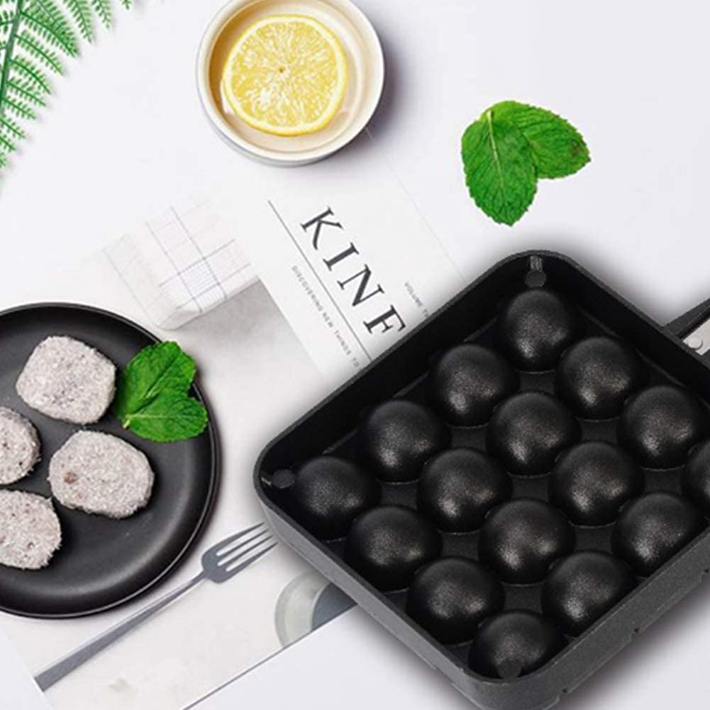 Takoyaki Grill Pan Plate,Cooking Baking Mould Tray Cast Aluminum Non Stick Japanese Food Round Pancake