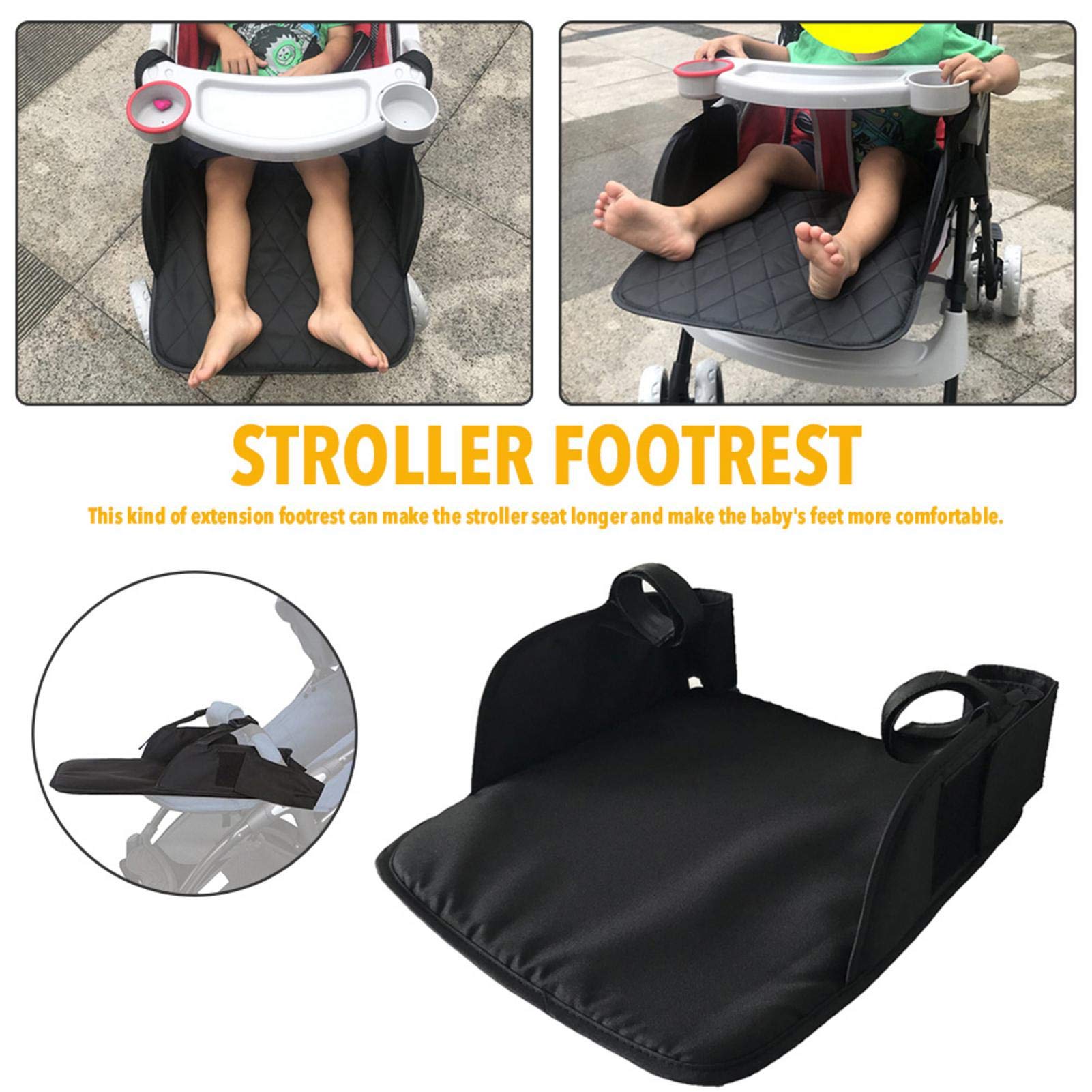 YIQAO Baby Stroller Footrest Universal Stroller Footboard Leg Rest Extension, Extended Seat Board for Baby Stroller, Pram Footrest Pushchair Accessories
