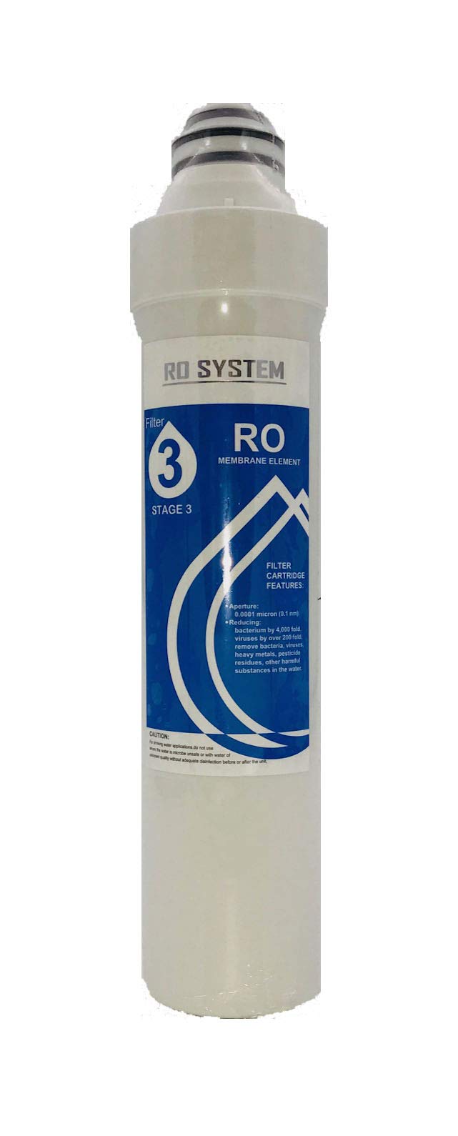 Rein Third Stage RO Membrane Quick Change Replacement Filter - BLUE