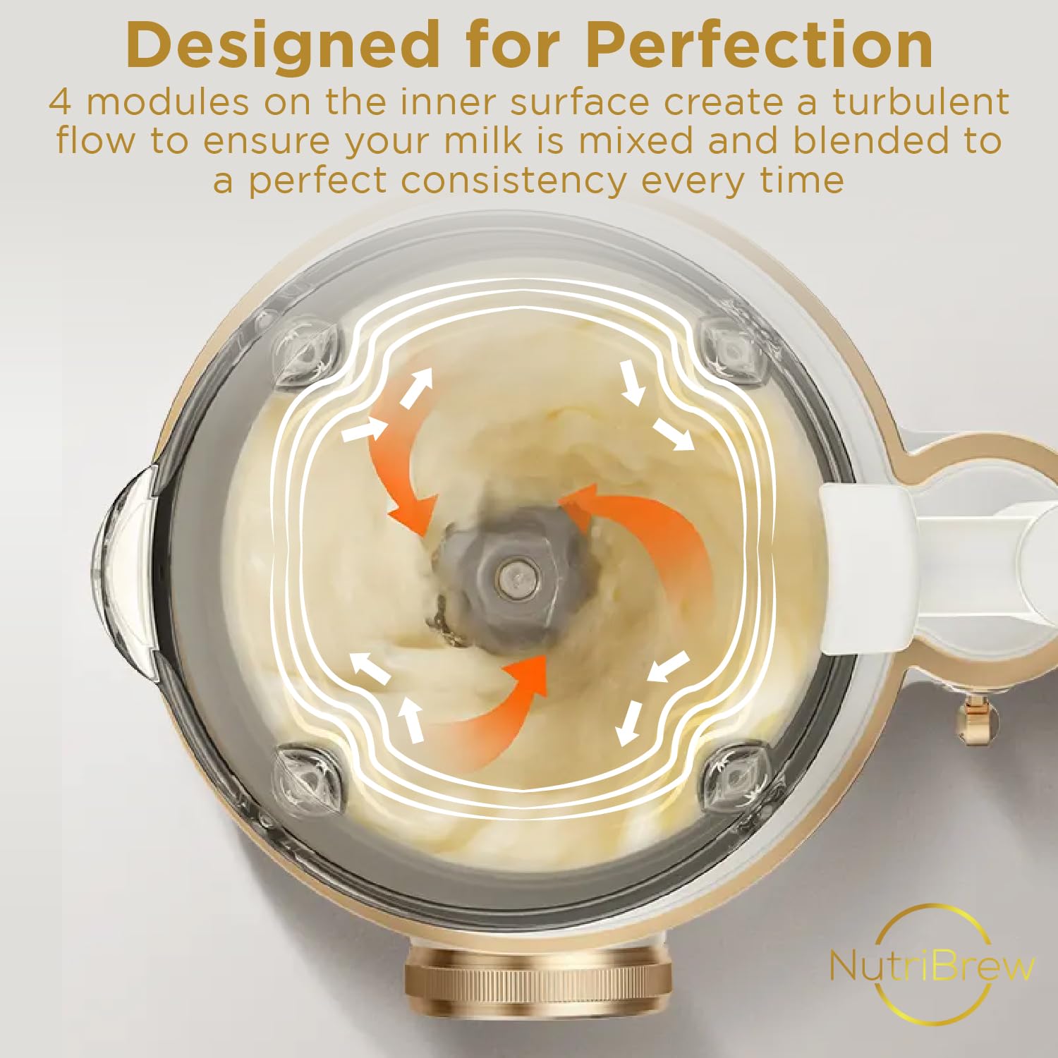 NutriBrew 50oz Automatic Nut Milk Maker Machine (1500 ml) Homemade Almond, Oat Soy Milk & More Plant Based Milk and Dairy Free Beverages Intelligent Functions With Delay Start and Easy Brew.