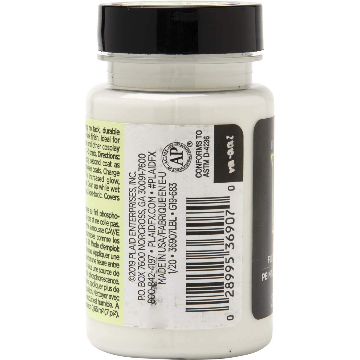 PlaidFX Nitro Glow Flexible Acrylic Paint, 3 oz, Neutral