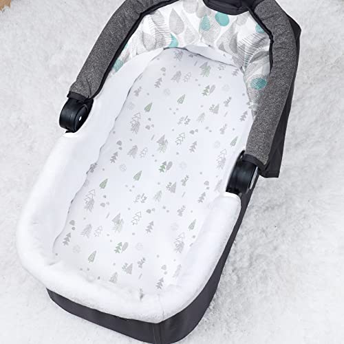 PHF Soft Bassinet Sheets, 2 Pack Silky Comfy Breathable Cradle Sheets for Baby Boys Girls, Univeral Fit for Most Cradle and Bassinet Mattress, Light Grey & Light Grey