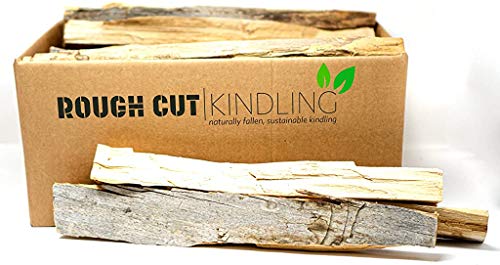 Rough Cut Kindling - Firewood for Fire Pits, Fireplaces, and Wood Stoves - Naturally Fallen, Sustainable Kindling - (0.9 Cubic feet)