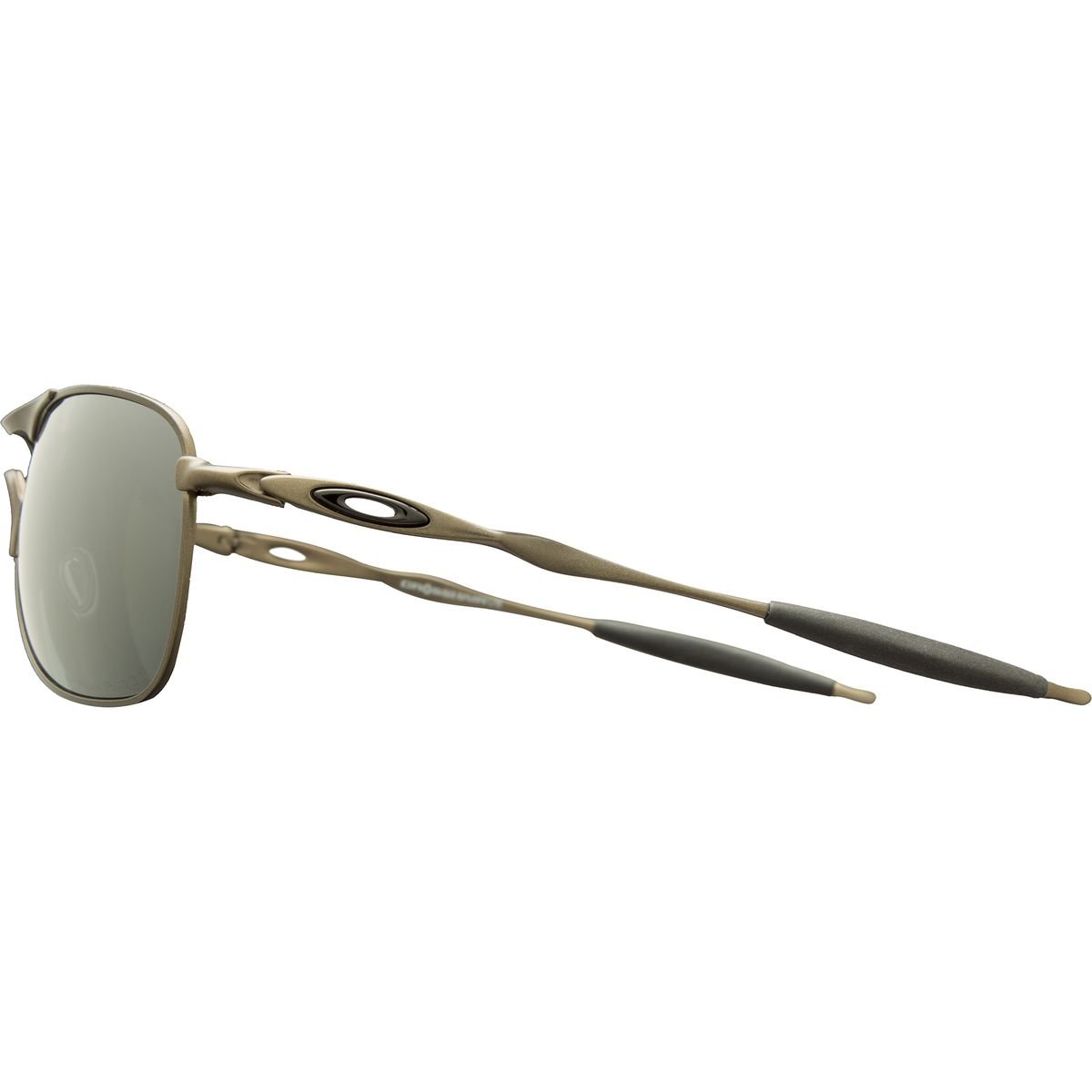 Oakley Men's Oo6014 Ti Crosshair Square Sunglasses, Pewter/Black Iridium Polarized, 61 mm