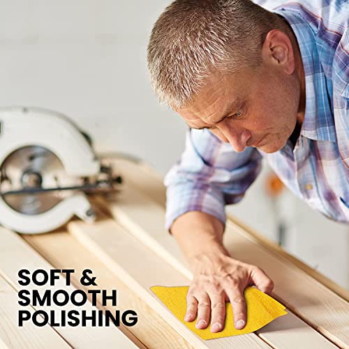VEZAAM Tack Cloths - 12 Pcs, Remove Dust, Sanding Particles, Clean & Polish, Ideal for Woodworking & Painting, 18x36