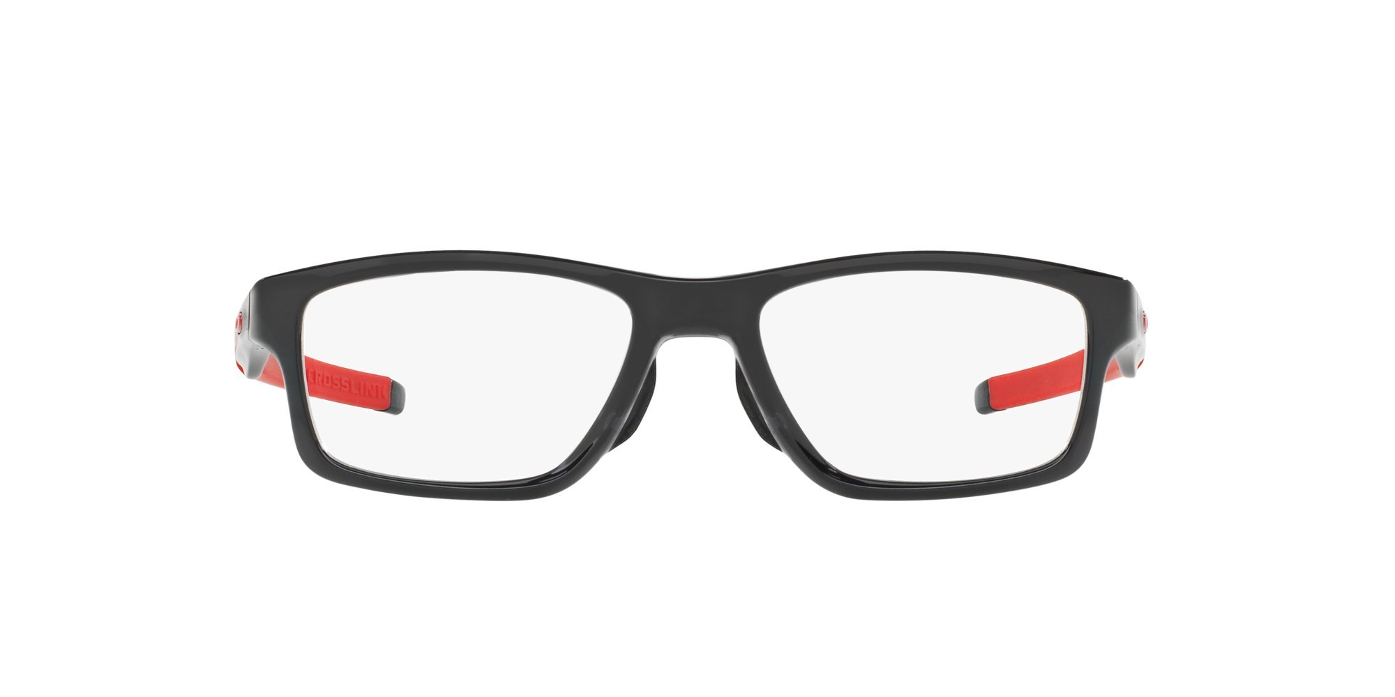 Oakley Men's Ox8090 Crosslink Mnp Rectangular Prescription Eyewear Frames, Polished Black Ink/Demo Lens, 53 mm