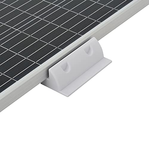 Spartan Power ABS Drill Free Solar Panel Mount 6 Piece (White) Great for RV's, Vans, Trailers, Buses, Skoolies, Boats