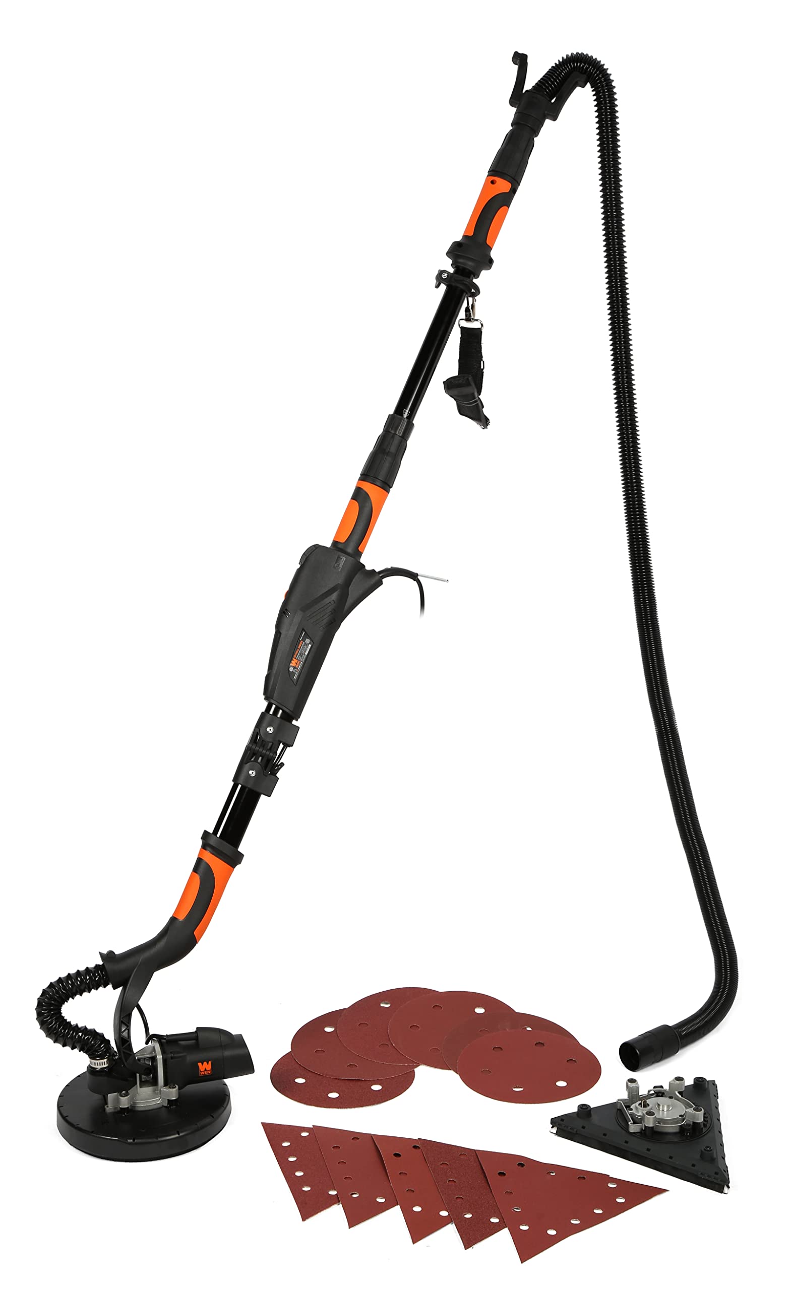 WEN DW5084 5-Amp 2-in-1 Variable Speed Dual-Head Drywall Sander with 15-Foot Dust Hose , Black