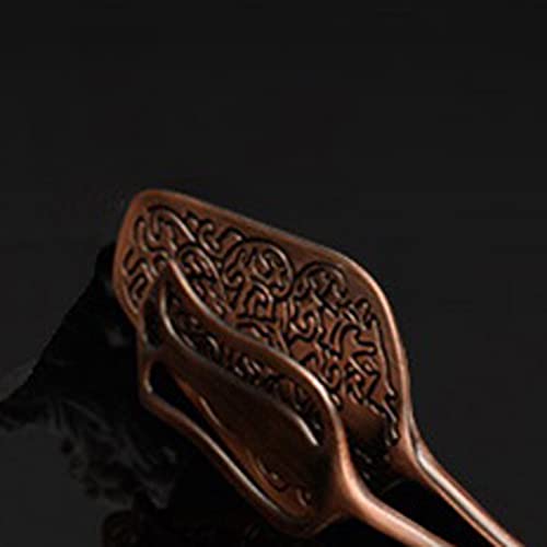 OUSIKA Mini Tongs Gold-Plated Snack Cake Clip Bronze Bread Pastry Clamp Baking BBQ Tool Fruit Salad Clip Kitchen Utensils Tongs
