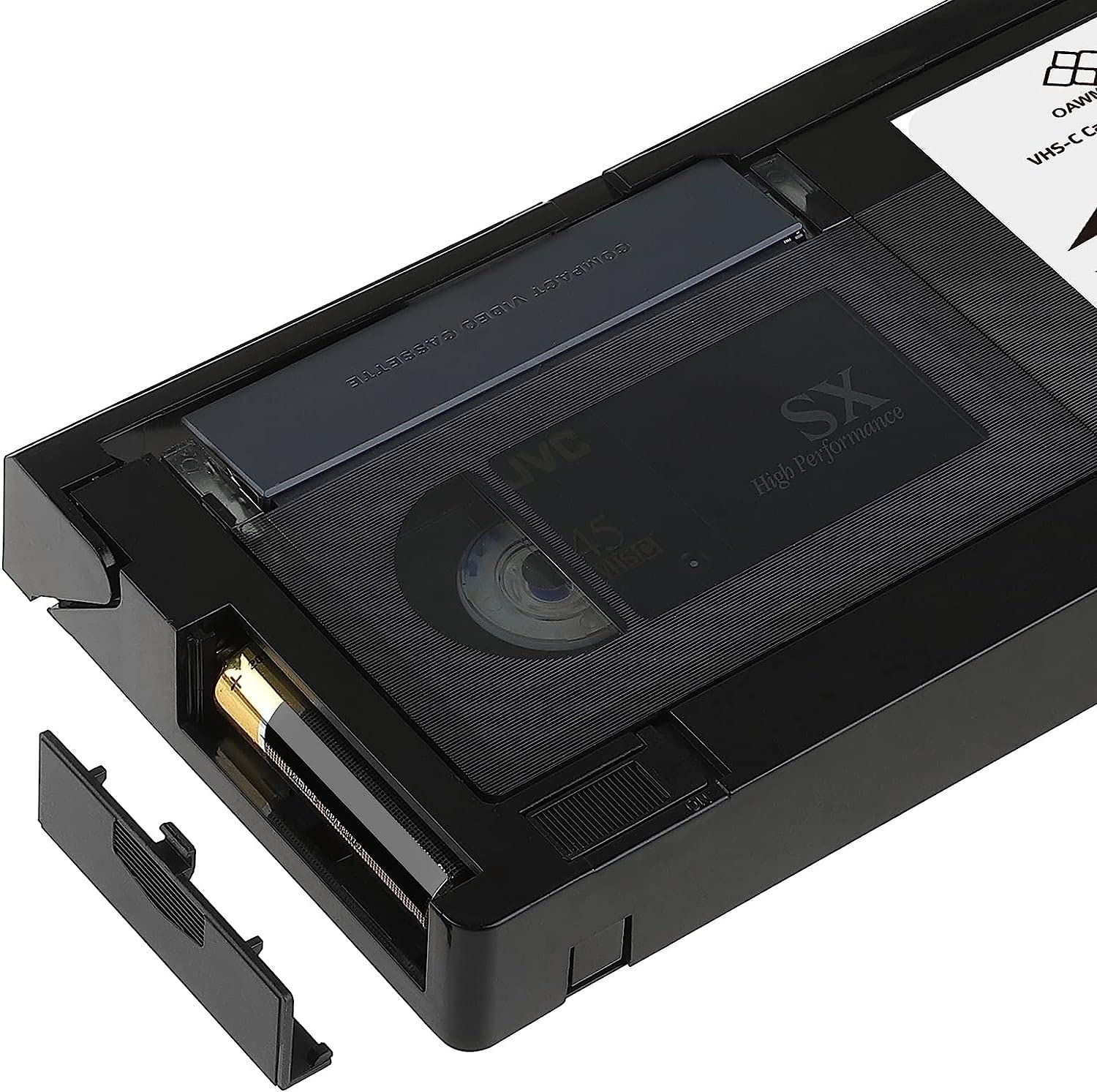 OAWMWAOA VHS-C Cassette Adapter Compatible with VHS-C SVHS Camcorders JVC RCA Panasonic Motorized VHS Cassette Converter Not Compatible with 8mm / MiniDV / Hi8