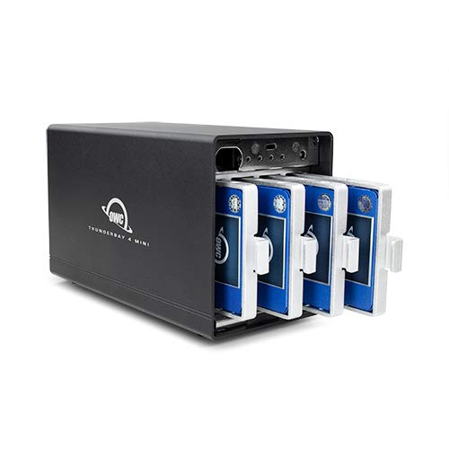 OWC ThunderBay 4 Mini RAID 5 Edition 4-Bay External Drive w/ Thunderbolt3 Ports, Includes SoftRAID XT