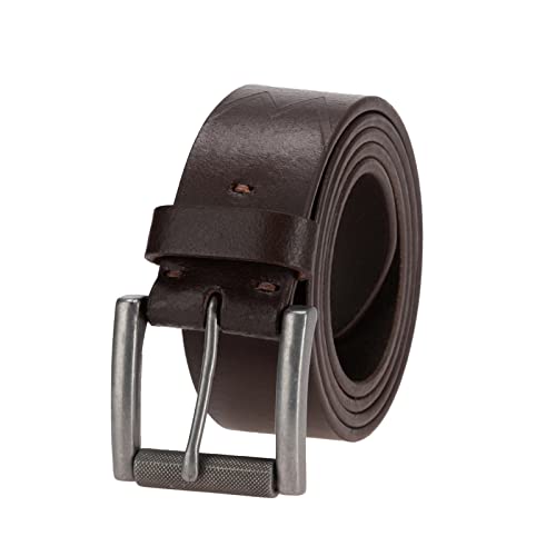 Wrangler Men’s Leather Mountain Casual Every Day Belt for Jeans, Khakis Brown 40