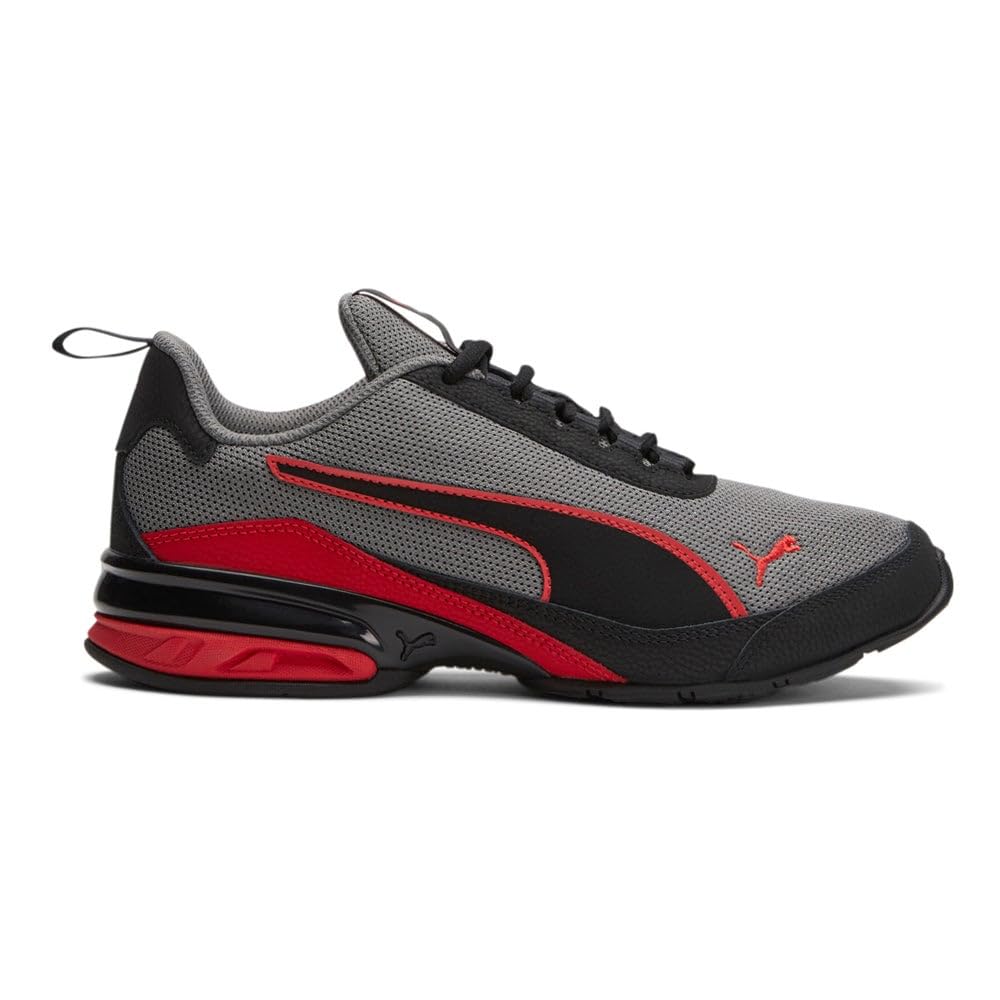 PUMA Viz Runner Sport Running Shoe Mens Running 11 DM US CastlerockHigh Risk RedBlack