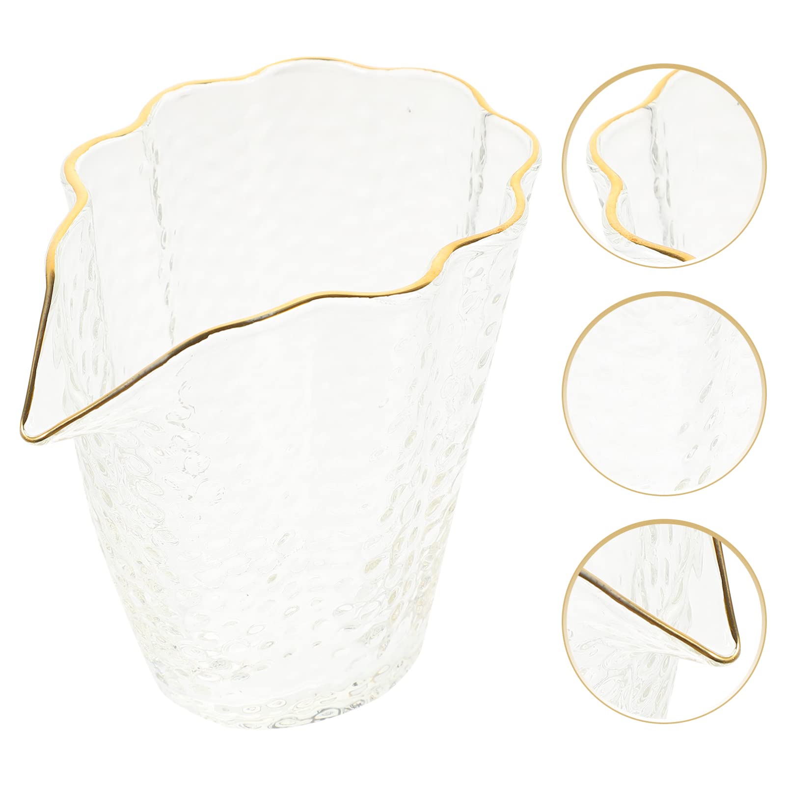 UPKOCH Glass Tea Pitcher Small Milk Tea Serving Mug Gong- - Tea Fairness Cup Clear Chinese Kungfu Teaset Cup China Gongfu Sharing Pitcher for Party