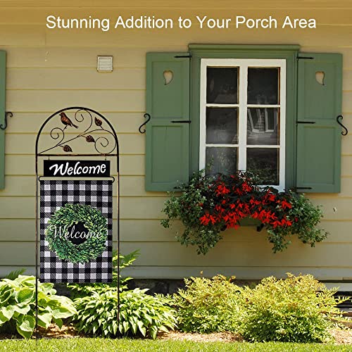 YEAHOME 5 FT Flag Pole,Tangle Free Spinning Stainless Steel Flagpole, Suitable for 3x5 Heavy Garden Flag 1" Dia Flag Pole for House, Wall-Mounted, Garden Flag Holder Stand