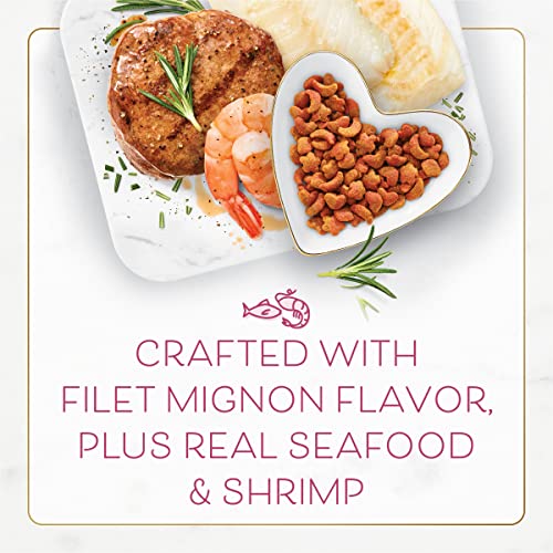Purina Fancy Feast Dry Cat Food Filet Mignon Flavor with Seafood and Shrimp - 7 lb. Bag
