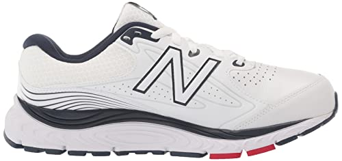 New Balance Men's 840 V3 Walking Shoe, White/Natural Indigo, 10 X-Wide