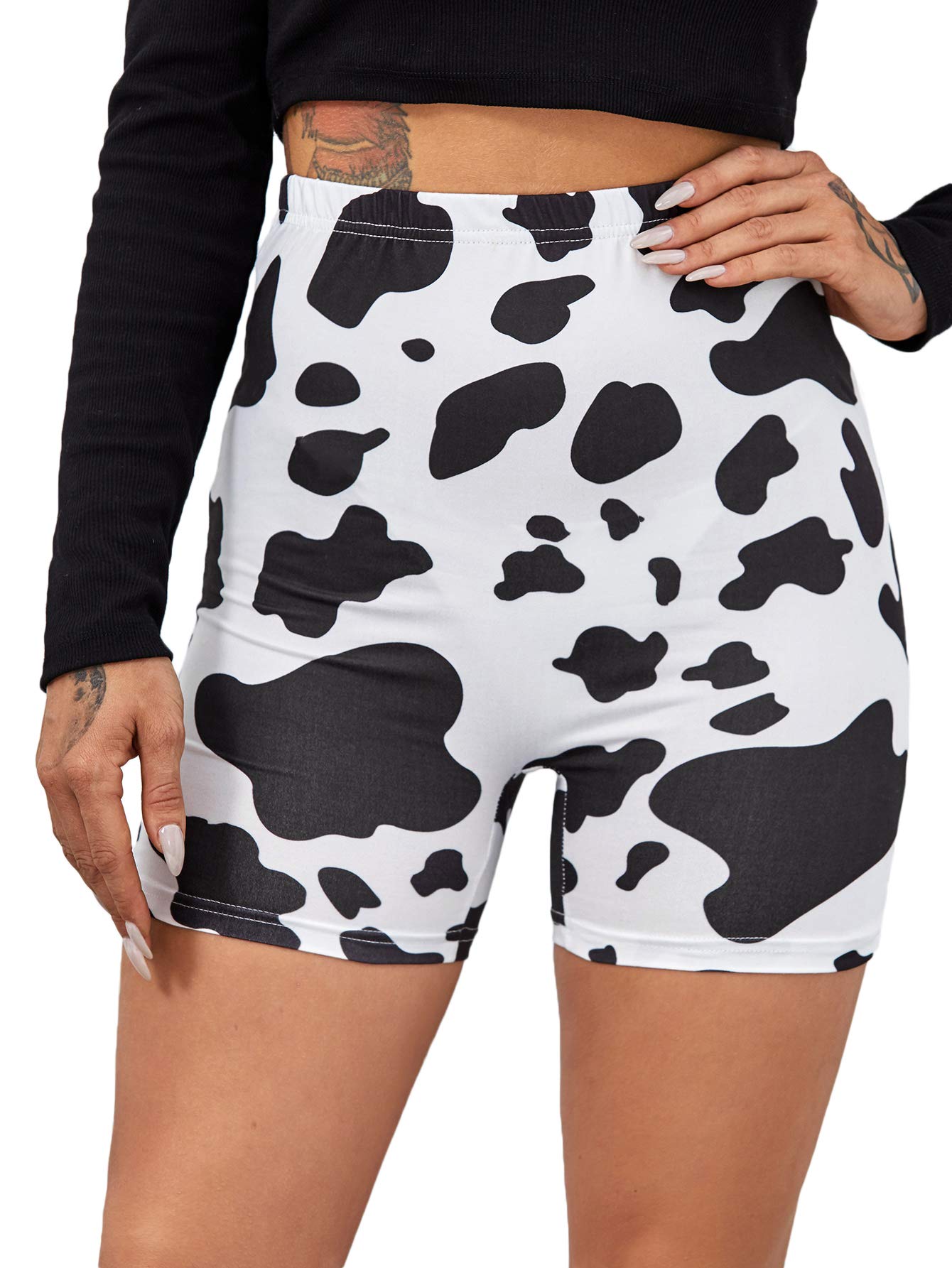 Romwe Casual Soft Cloth Black and White