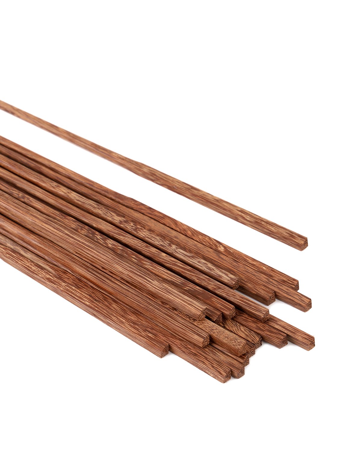 Unichart Chinese Chopsticks Reusable Ebony Organic Natural Wood Chopsticks 10 pairs Set without Paint Dishwasher Safe, Khaki