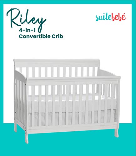 Suite Bebe Riley 4-in-1 Convertible Crib, White