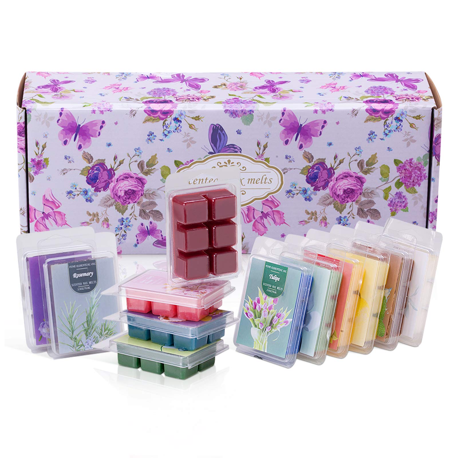 Scented Wax Melts, 12x2.5 oz, Natural Scents Series Wax Cubes